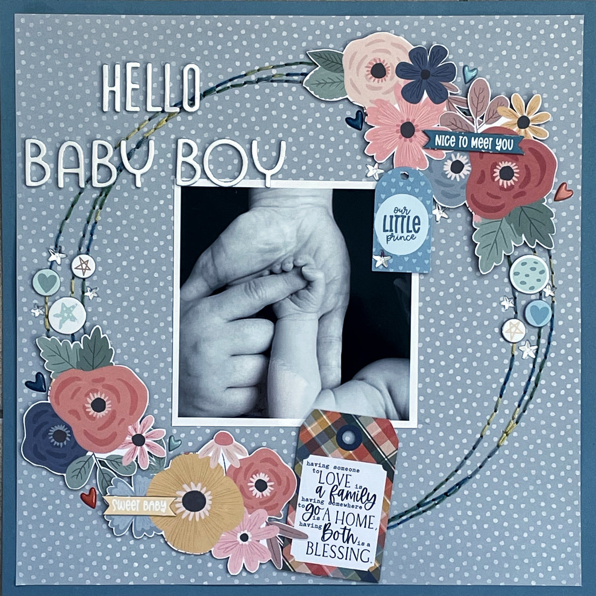 Hello Baby Boy by KAREN MOSS — The Mad Scrapper