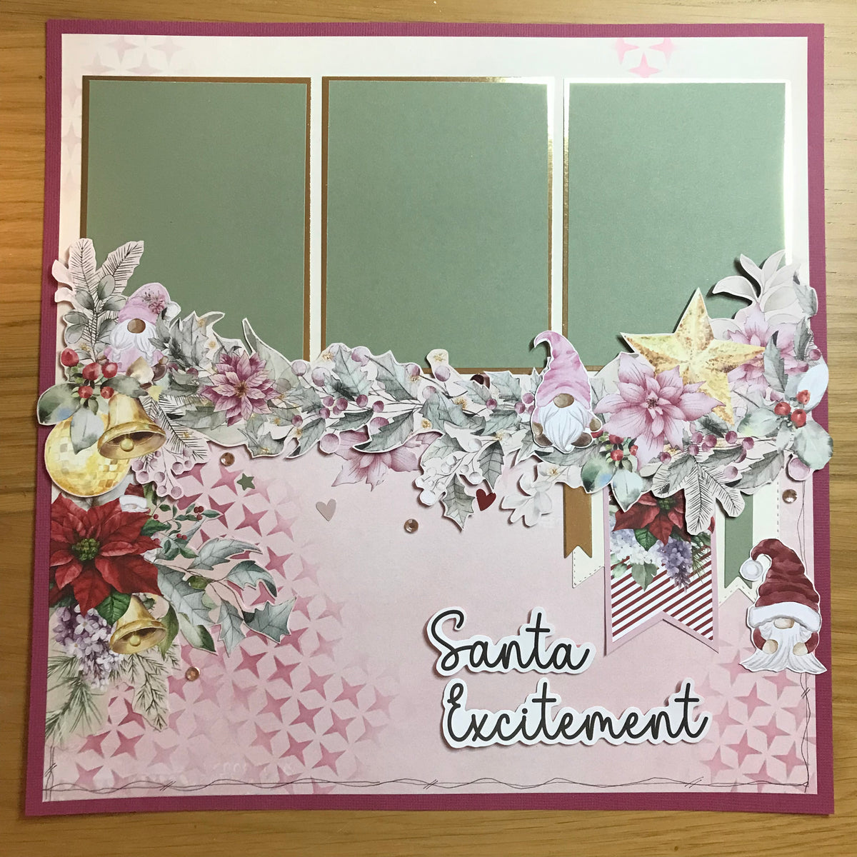 Santa Excitement layout by SUE CREASE — The Mad Scrapper