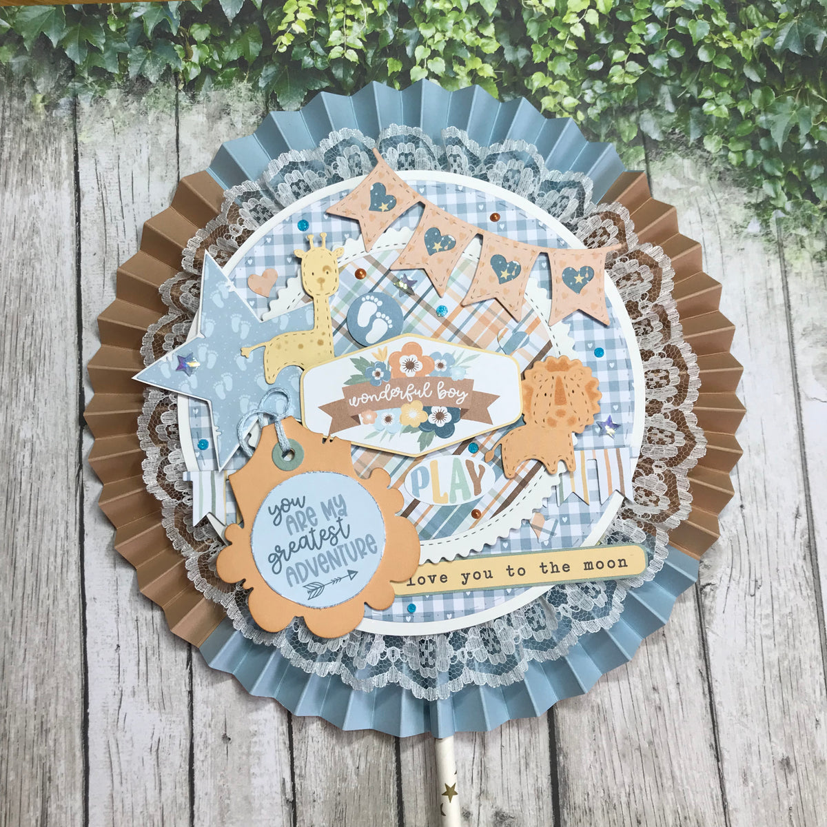 Baby Boy Card by SUE CREASE — The Mad Scrapper