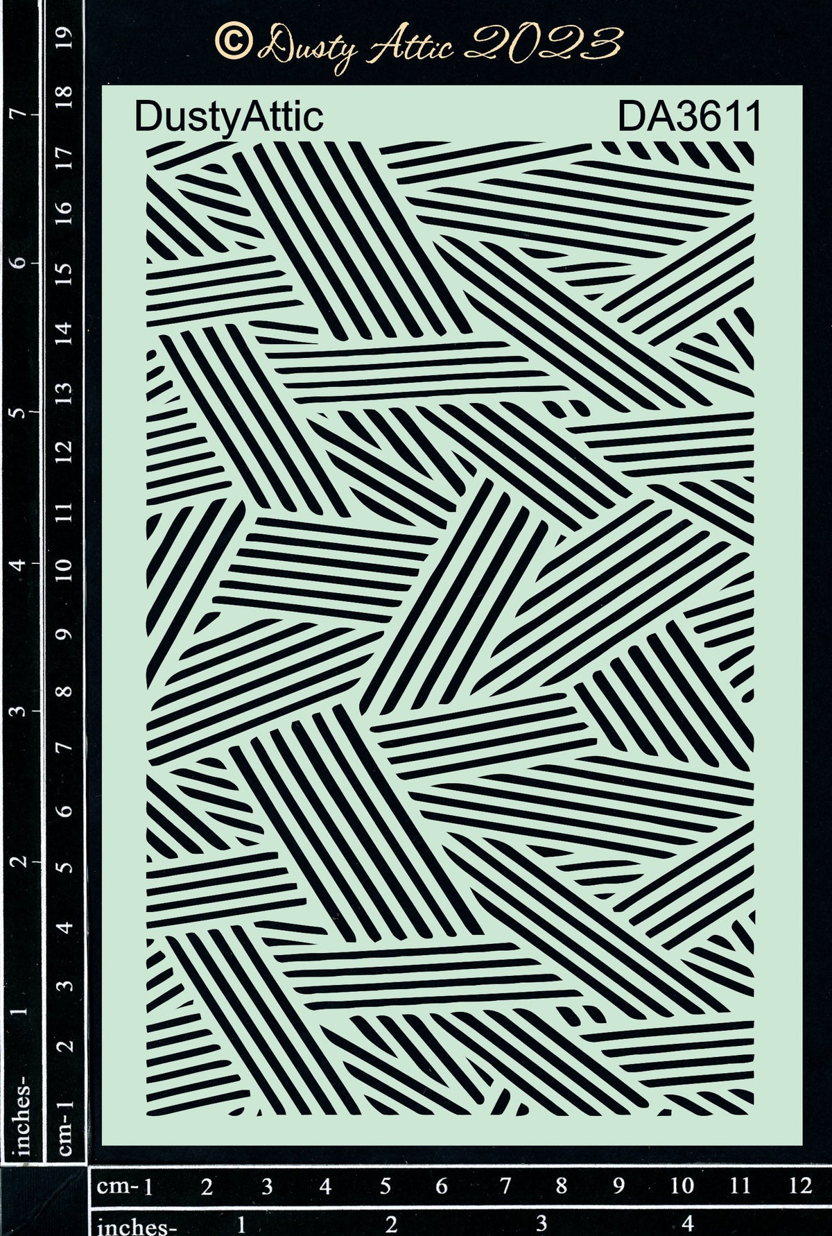 Geo Textures Stencil #9 — The Mad Scrapper