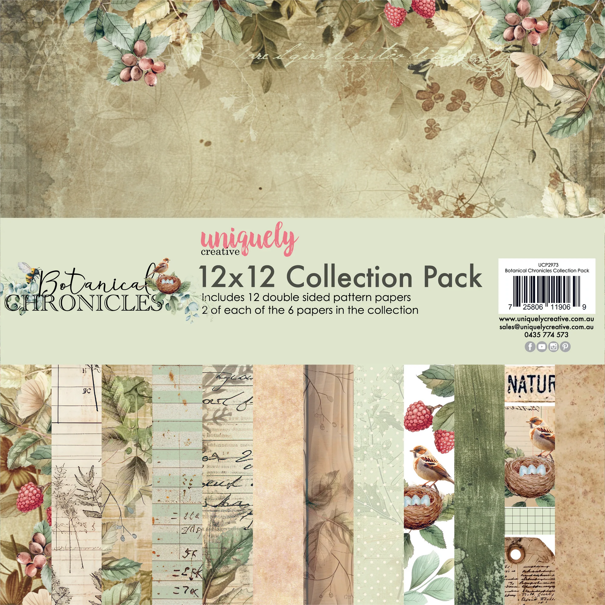 Botanical Chronicles 12 X 12 COLLECTION PACK — The Mad Scrapper