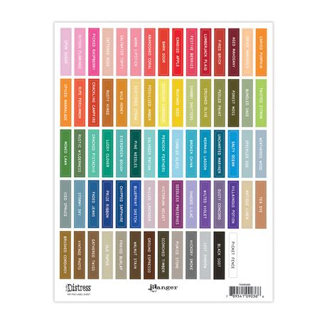 Tim Holtz Distress Ink Pad Label Sheets - White — The Mad Scrapper