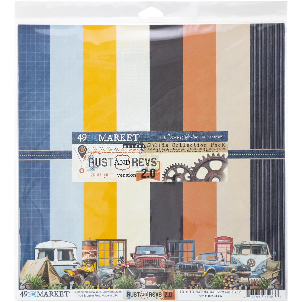 Rust & Revs 2.0 Solids Collection Pack 12"X12" — The Mad Scrapper