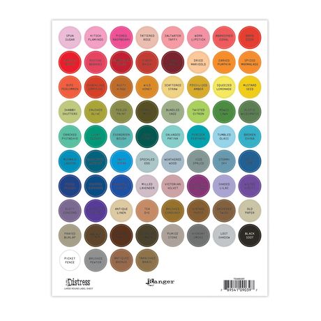 Tim Holtz Distress Large Round Label Sheets - Black — The Mad Scrapper